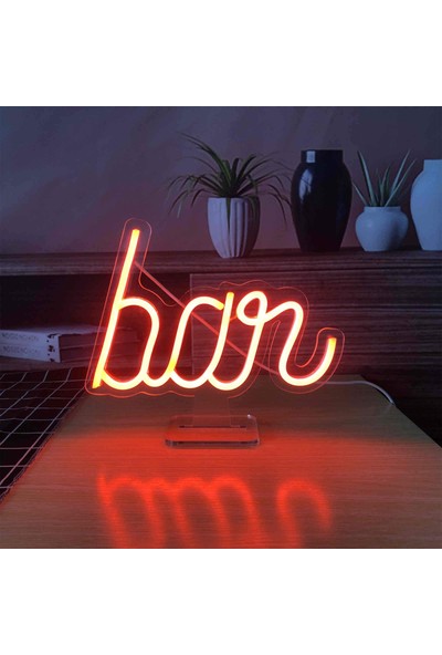 Honey Concept Bar Neon LED Dekoratif Masa ve Gece Lambası Honey Concept Bar Neon LED Dekoratif Masa ve Gece Lambası