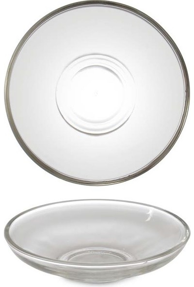 Ipek Züccaciye 6'lı Cam Çay Tabağı