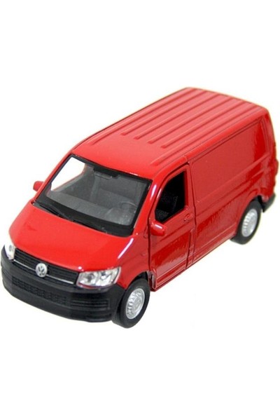 Welly Volkswagen Transporter T6 Van Çek Bırak Metal Gövde Minibüs Kırmızı 12 cm Welly Volkswagen Transporter T6 Van Çek Bırak Metal Gövde Minibüs Kırmızı 12 cm