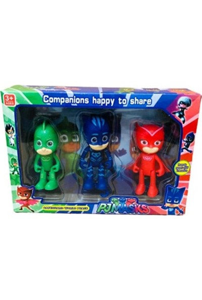 Pj Masks Dzc Kuzenler Avm 3'lü Pijamaskeliler Oyuncak Figür Set Pj Masks Dzc Kuzenler Avm 3'lü Pijamaskeliler Oyuncak Figür Set