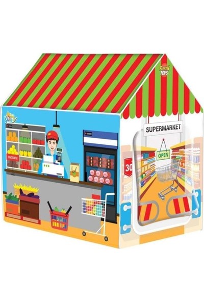 Furkan Toys Furkan Toys Supermarket Oyun Evi Çadır Furkan Toys Furkan Toys Supermarket Oyun Evi Çadır