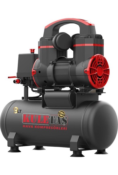 Kuletaş Premium 9 Litre Sessiz Yağsız Hava Kompresörü 1,4 Hp (Italyan Tasarım) Kuletaş Premium 9 Litre Sessiz Yağsız Hava Kompresörü 1,4 Hp (Italyan Tasarım)