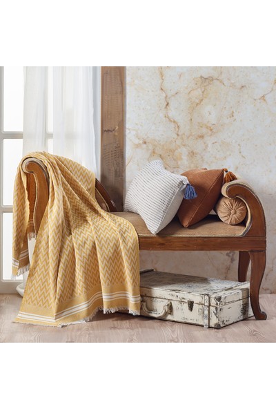 Vagonik Zigzag Pamuklu Koltuk Şalı Vagonik Zigzag Pamuklu Koltuk Şalı