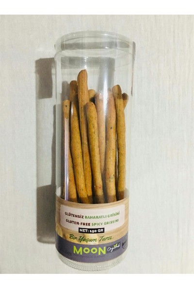 Moon Organik Glütensiz Baharatlı Grisini / Gluten-Free Spicy Grissini Moon Organik Glütensiz Baharatlı Grisini / Gluten-Free Spicy Grissini