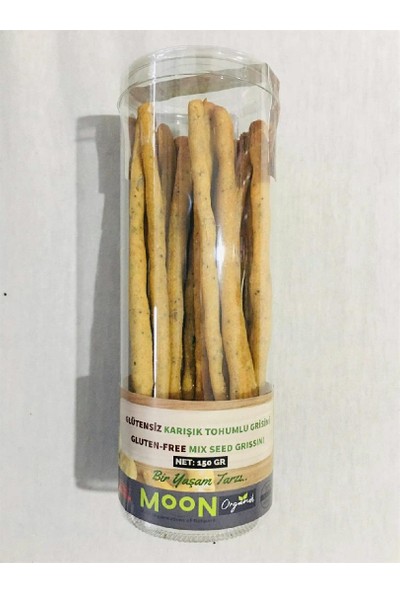 Moon Organik Glütensiz Karışık Tohumlu Grisini / Gluten-Free Mix Seed Grissini Moon Organik Glütensiz Karışık Tohumlu Grisini / Gluten-Free Mix Seed Grissini