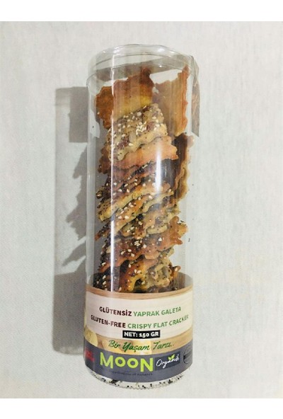 Moon Organik Glütensiz Yaprak Galeta / Gluten-Free Crispy Flat Cracker Moon Organik Glütensiz Yaprak Galeta / Gluten-Free Crispy Flat Cracker