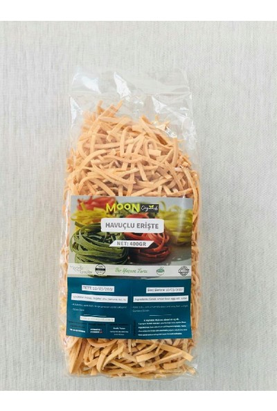Moon Organik Havuçlu Erişte / Carrot Noodles Moon Organik Havuçlu Erişte / Carrot Noodles