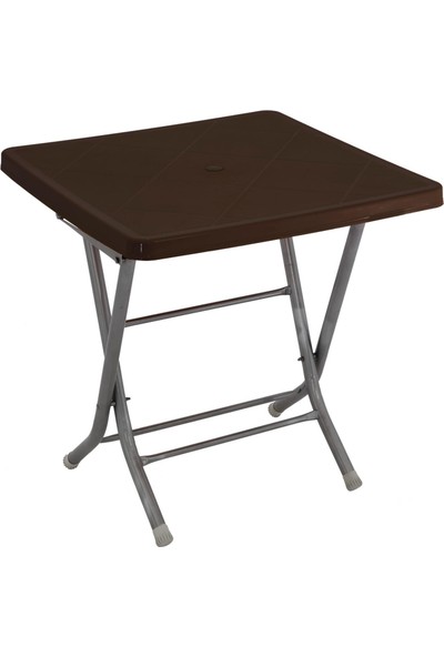 Mandella 80X80 Katlanır Ayaklı Masa Kahverengi Eko