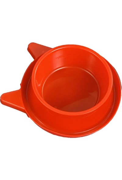 Miapet Plastik Kedi Kulaklı Mama ve Su Kabı 400 ml Kırmızı
