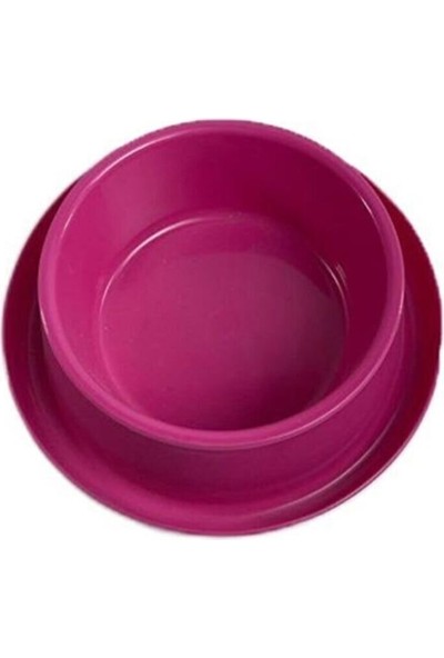 Miapet Plastik Kedi-Köpek Mama ve Su Kabı 400 ml Pembe