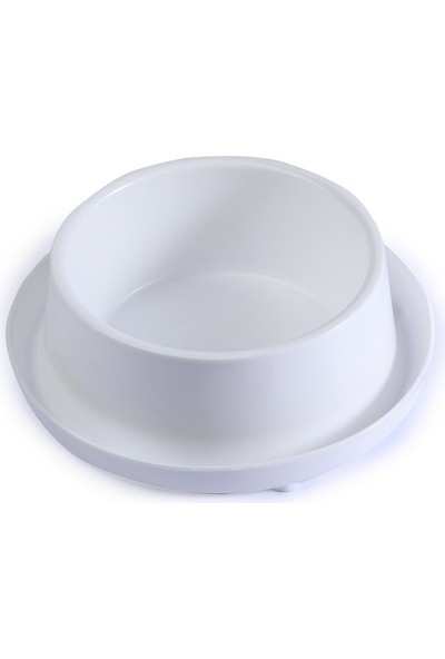 Miapet Plastik Kedi-Köpek Mama ve Su Kabı 400 ml Beyaz
