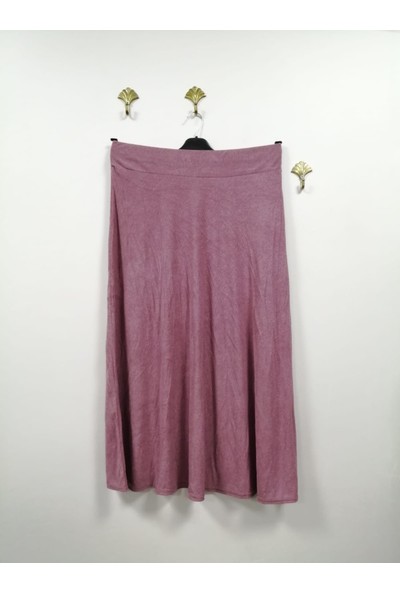 Büyük Beden Mevlana Kışlık Kadife Etek