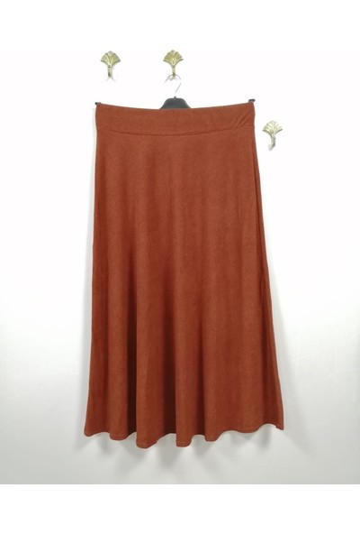 Büyük Beden Mevlana Kışlık Kadife Etek