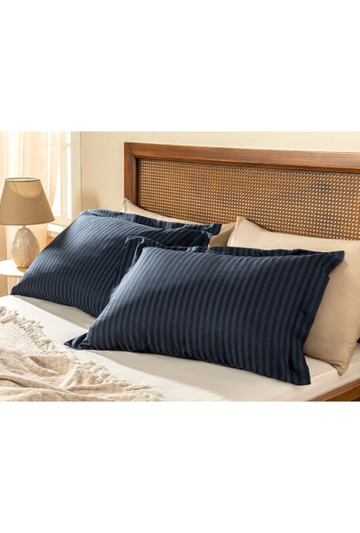 English Home Crystal Ipeksi Twill 2'li Kulaklı Yastık Kılıfı 50X70 cm Gece Mavisi English Home Crystal Ipeksi Twill 2'li Kulaklı Yastık Kılıfı 50X70 cm Gece Mavisi