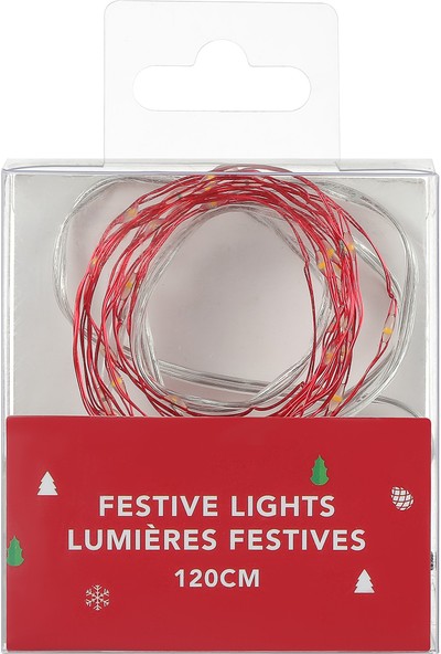 Miniso Bakır Tel Renkli Işıklar, 40 Ampullü (B) 2.45 Metre