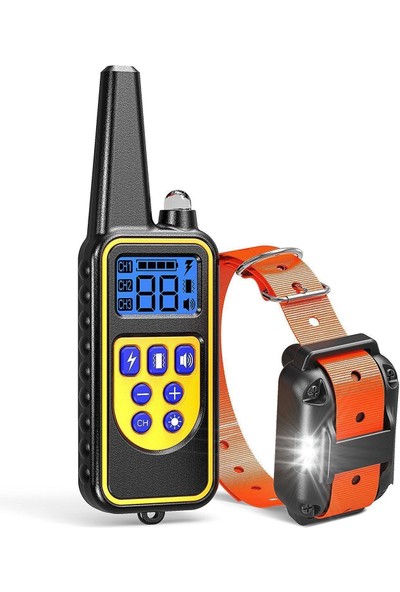 Petoys Turuncu Otomatik Elektrik Çarpması Köpek Eğitim Cihazı Havlama Durdurucu Köpek Tasması (Yurt Dışından)