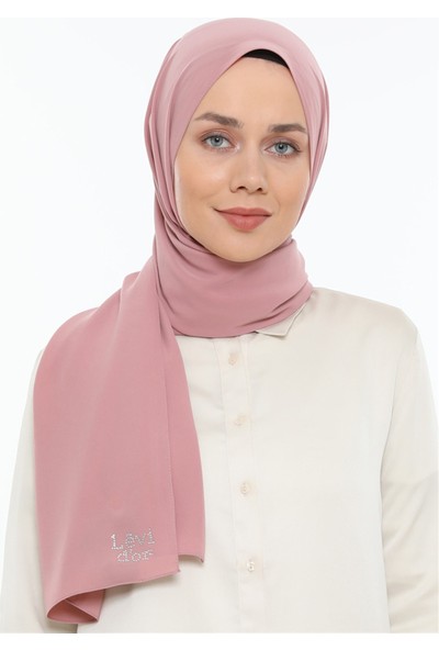 Levidor Düz Medine Ipeği Şal Pudra Levidor Düz Medine Ipeği Şal Pudra