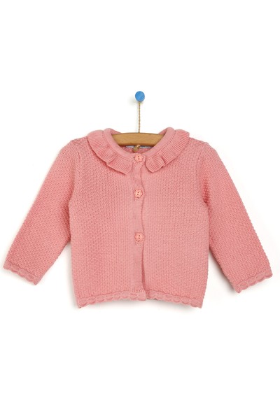 For My Baby Çizgili Kadife Triko Hırka