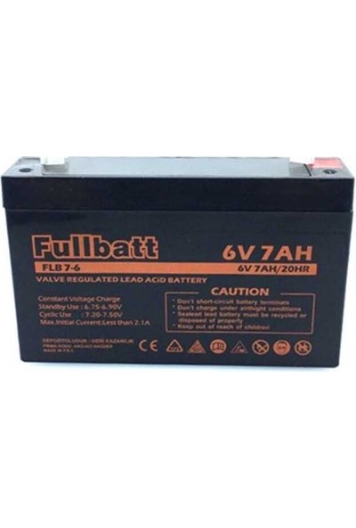 Tnl Fullbatt 6V 7AH Kuru Akü