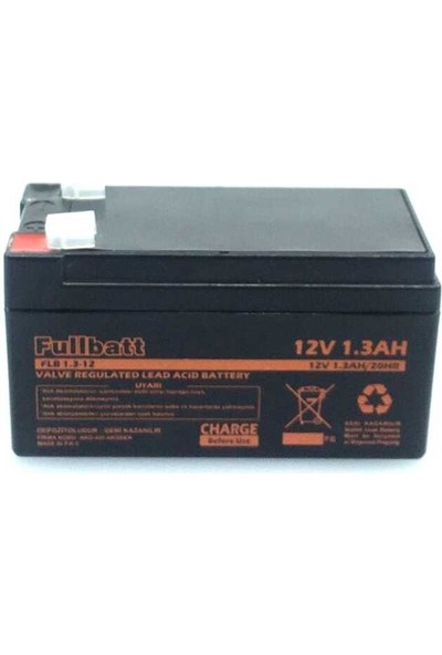 İnfostar 12V Volt 1.3AH Amper Bakımsız Kuru Akü