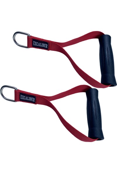 Excalibur Fitness Direnç Lastiği Elciği Ağırlık Çekiş Aparatı Elcik - Çift Kırmızı Excalibur Fitness Direnç Lastiği Elciği Ağırlık Çekiş Aparatı Elcik - Çift Kırmızı