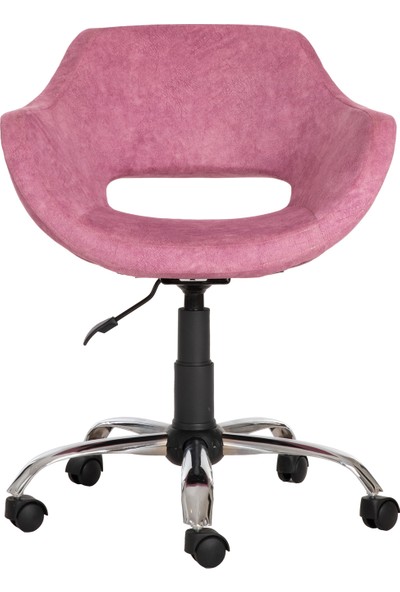 Markaelz Pembe Metal Ayaklı Ofis Çalışma Sandalyesi Markaelz Pembe Metal Ayaklı Ofis Çalışma Sandalyesi