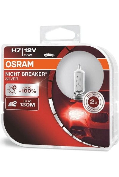 Osram 64210NBS 12 V H7 55 W Ampul Breaker Takım