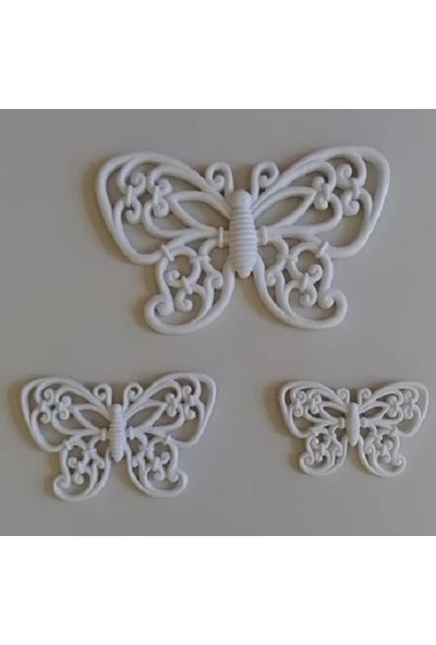 Altın Yapı Polyester Çoklu Duvar Süsü Dantel Kanatlı Kelebek 3'lü Altın Yapı Polyester Çoklu Duvar Süsü Dantel Kanatlı Kelebek 3'lü