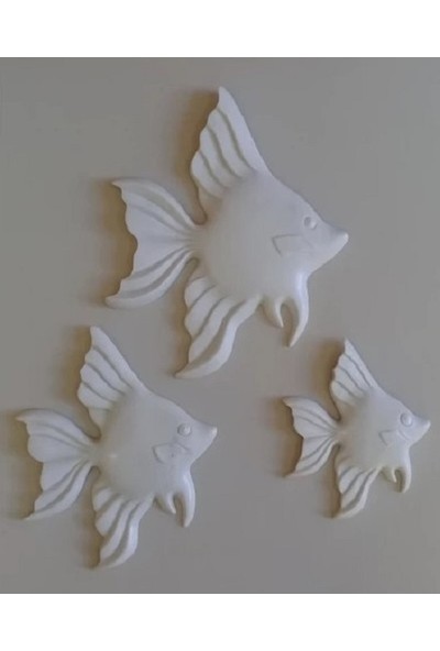 Altın Yapı Polyester Çoklu Duvar Süsü Balık Takım 3'lü Altın Yapı Polyester Çoklu Duvar Süsü Balık Takım 3'lü