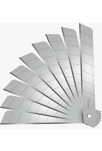 Tvet Ince Maket Bıçağı Yedeği 9 x 0.4 mm Metal 10'lu T39555 Tvet Ince Maket Bıçağı Yedeği 9 x 0.4 mm Metal 10'lu T39555