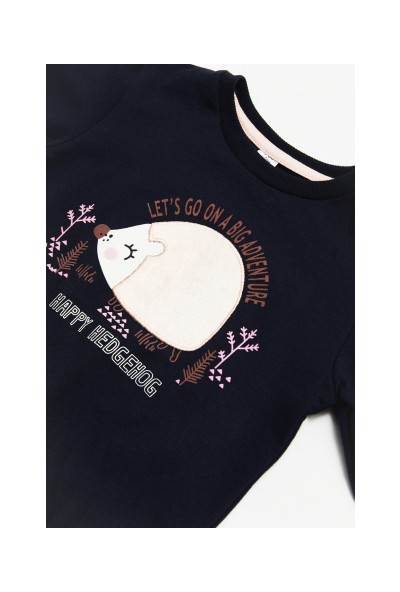 Soobe Kız Çocuk Baskılı Sweatshirt