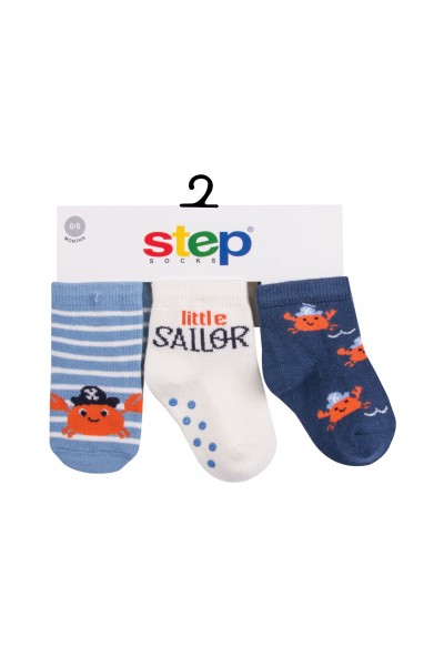 Step Erkek Çocuk 3'lü Altıbaskılı Lıttle Crab Soket Step Erkek Çocuk 3'lü Altıbaskılı Lıttle Crab Soket