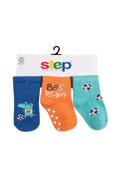 Step Erkek Çocuk 3'lü Altıbaskılı Best Team Soket