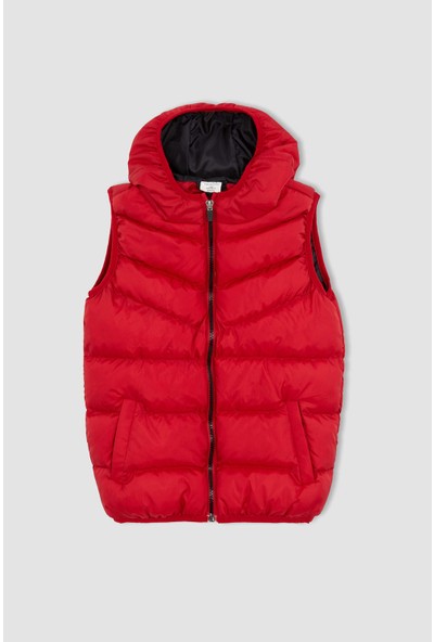 DeFacto Erkek Çocuk Kapüşonlu Basic Şişme Yelek X2926A622SP