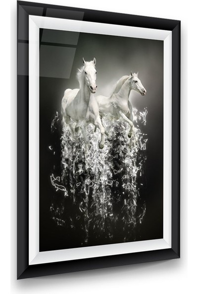 Glass Art Atlar Manipülasyon Dikey Cam Tablo