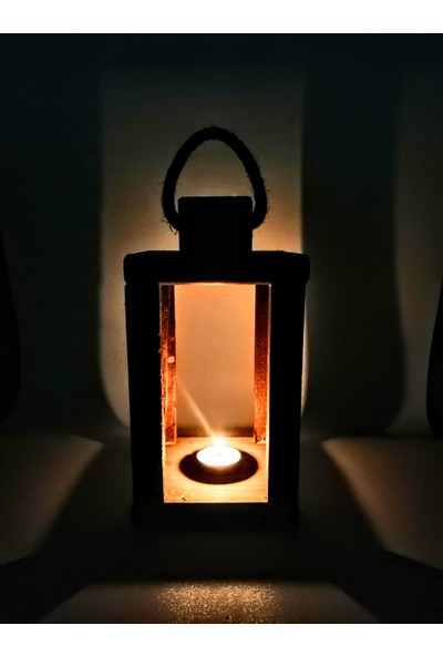 Almital Ahşap Fener Mumluk Dekoratif Mumluk Almital Ahşap Fener Mumluk Dekoratif Mumluk