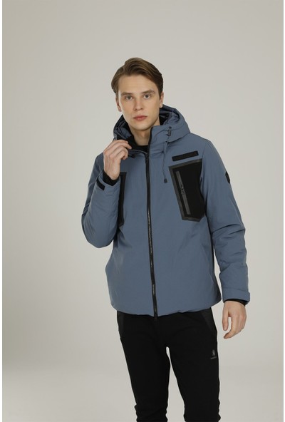 Lumberjack CT842 Rene Coat 1pr Mavi Erkek Kısa Kaban Lumberjack CT842 Rene Coat 1pr Mavi Erkek Kısa Kaban