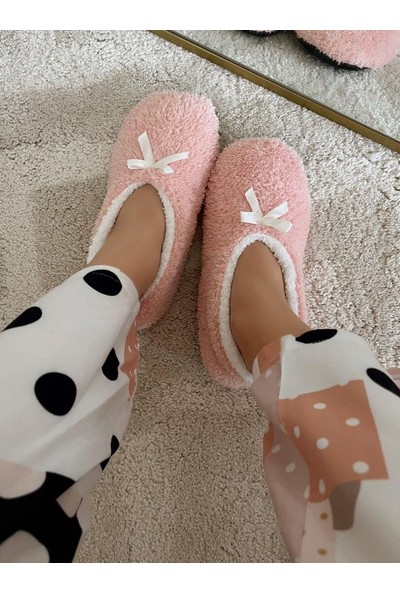 Eco Slip Sessiz Taban Peluş Kadın Panduf