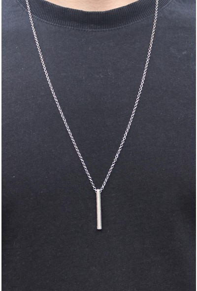 Beyloc Antik Gümüş Kaplama Silindir Model Erkek Kolye Beyloc Antik Gümüş Kaplama Silindir Model Erkek Kolye