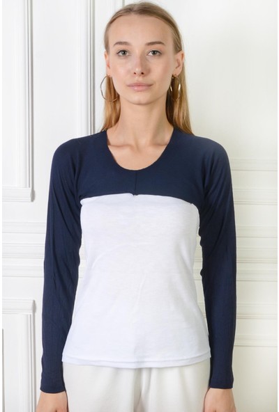 Pinkmark Kadın Tesettür Içe Giyilen Uzun Kol Lacivert Bolero MCPMBL25301 Pinkmark Kadın Tesettür Içe Giyilen Uzun Kol Lacivert Bolero MCPMBL25301