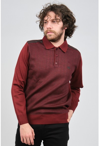 Pelikan Erkek Polo Yaka Kazak 1577424 Vişne Pelikan Erkek Polo Yaka Kazak 1577424 Vişne