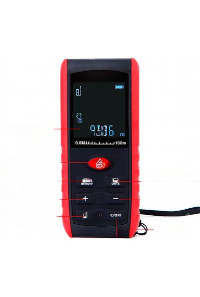 Msh Profesyonel Lazermetre 100 M Mesafe Ölçüm