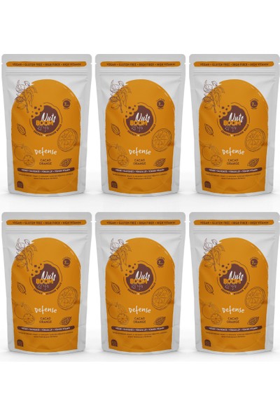 Nutsboom Defense Cacao Orange Kakaolu ve Portakallı Meyve Topları 75 gr x 6 Paket Nutsboom Defense Cacao Orange Kakaolu ve Portakallı Meyve Topları 75 gr x 6 Paket