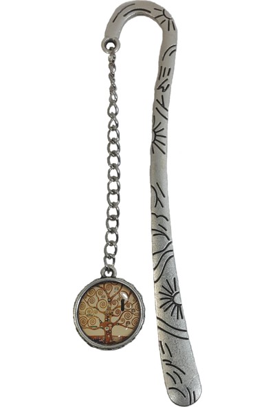 Pivada Yaşam Ağacı Kitap Ayracı Klimt Antik Gümüş Pivada Yaşam Ağacı Kitap Ayracı Klimt Antik Gümüş