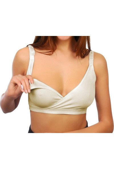 Sema Bebe Sema Baby Kruvaze Emzirme Sütyeni Ekru 95 Beden Sema Bebe Sema Baby Kruvaze Emzirme Sütyeni Ekru 95 Beden