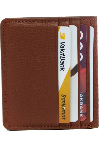 Hakiki Deri Mahsa Kartlıklı Cüzdan Taba Hakiki Deri Mahsa Kartlıklı Cüzdan Taba