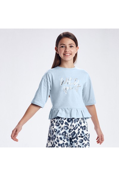 Mayoral Kız Çocuk Mavi Bluz 6006