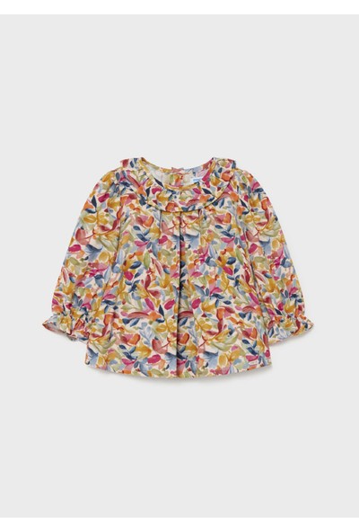 Mayoral Mayoral Kız Bebek Baskılı Bluz 2151 Mayoral Mayoral Kız Bebek Baskılı Bluz 2151