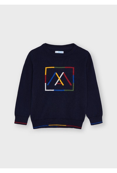 Mayoral Erkek Çocuk Desenli Triko Kazak 4357