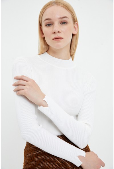 adL Balıkçı Yaka Kaşkorse Triko Kazak